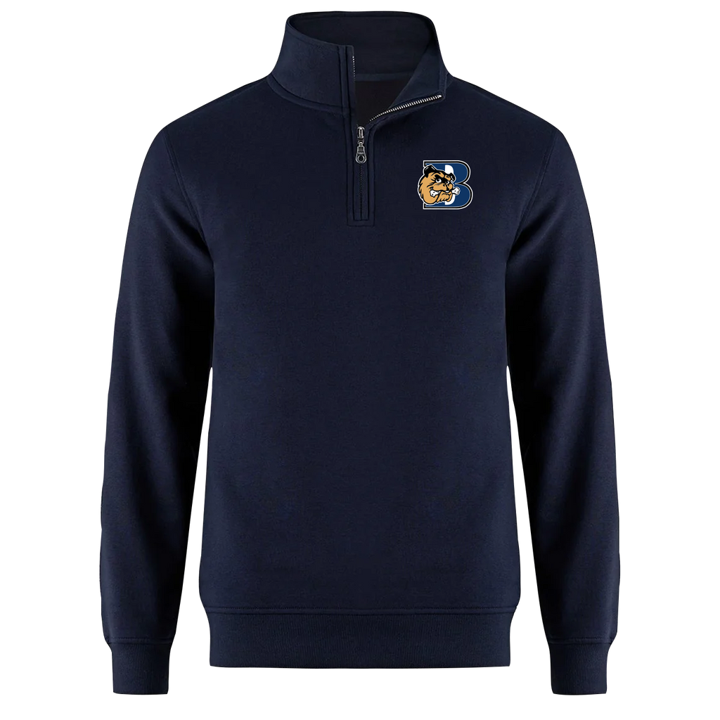 General Brock Adult 1/4 Zip Sweatshirt with Embroidered Logo – Wear it ...